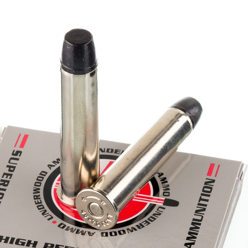 Underwood .45-70 Gov 430gr Hard Cast Flat Nose Ammo [FC-816874022600]