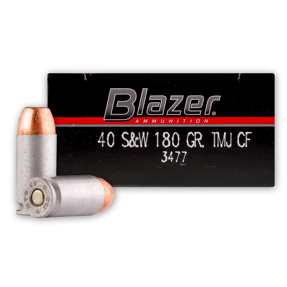 Blazer .40 S&W Ammunition 1000 Rounds TMJ 180 Grains
