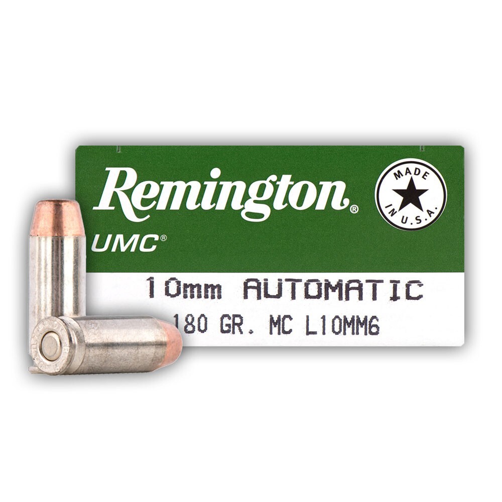 Remington UMC 10mm Auto FMJ 180gr Ammo 500 Rounds [FC-47700169316]