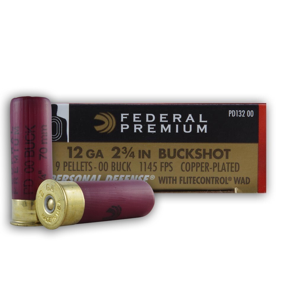 Federal 12ga 250rds 2-3/4" 9P 00B 1,145 fps [FC-50029465027396]