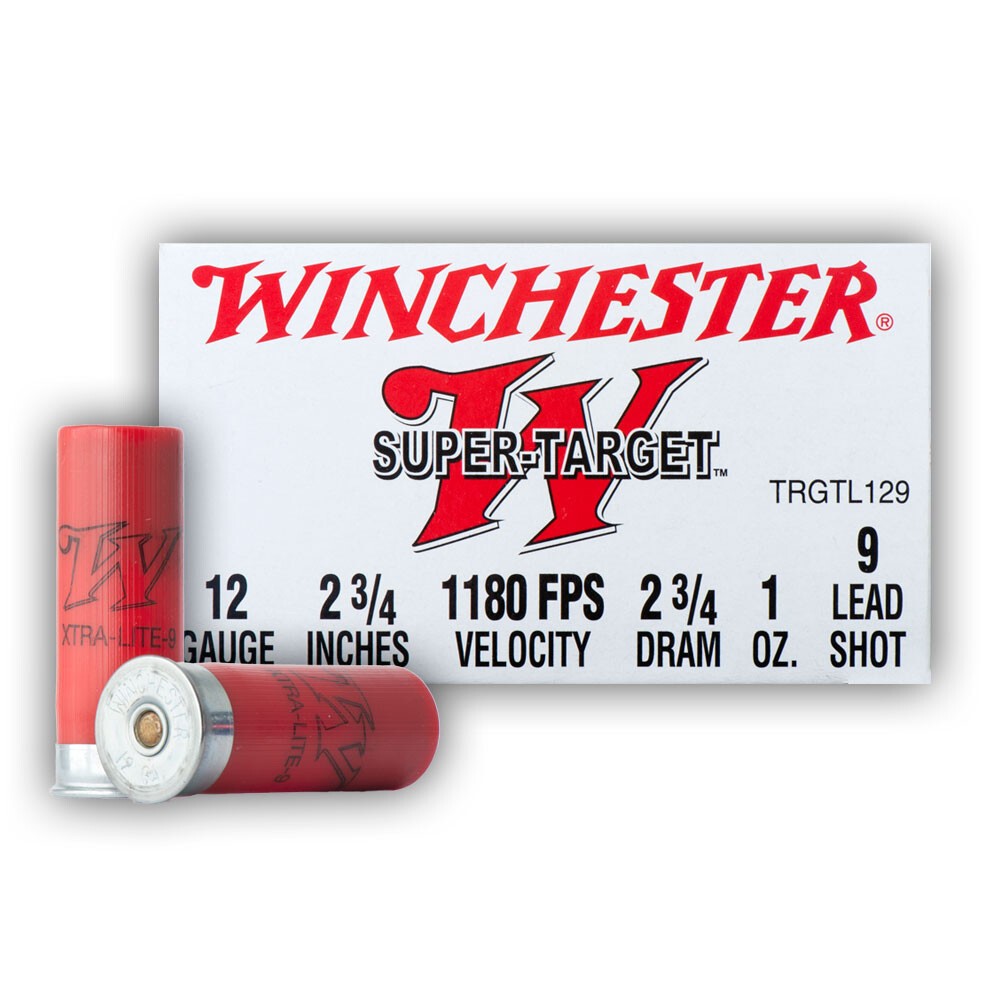 Winchester Super-Target 12 Gauge Shotshell 250 Rounds 2 3/4" #9 Lead 1 ...