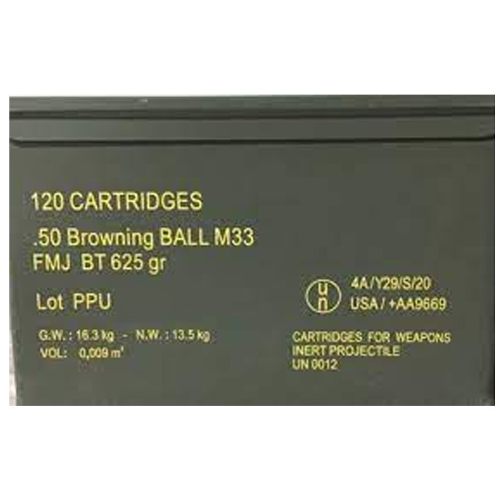 Prvi Partizan PPU Rangemaster .50 BMG Ammunition 120 Rounds 625 Grains ...