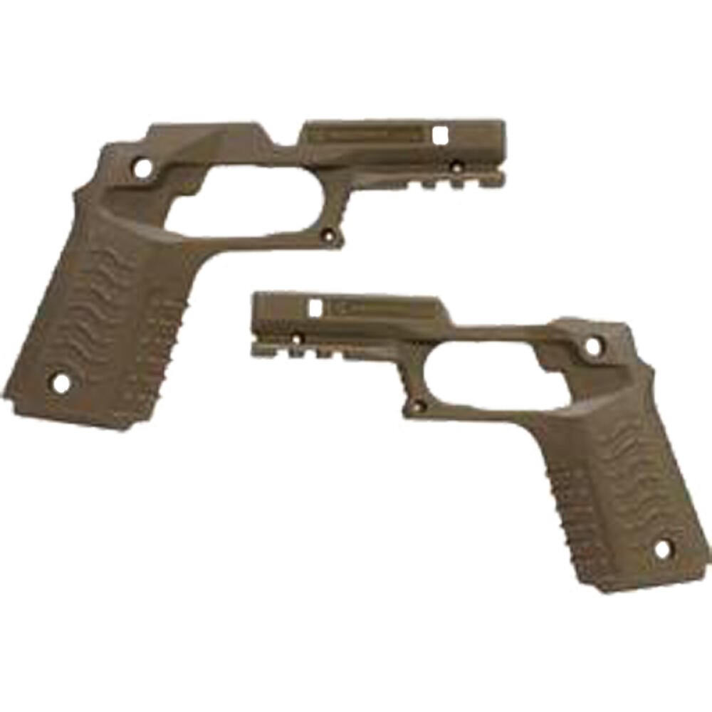 Recover Tactical 1911 CC3H Grip and Rail System Tan [729001655207]