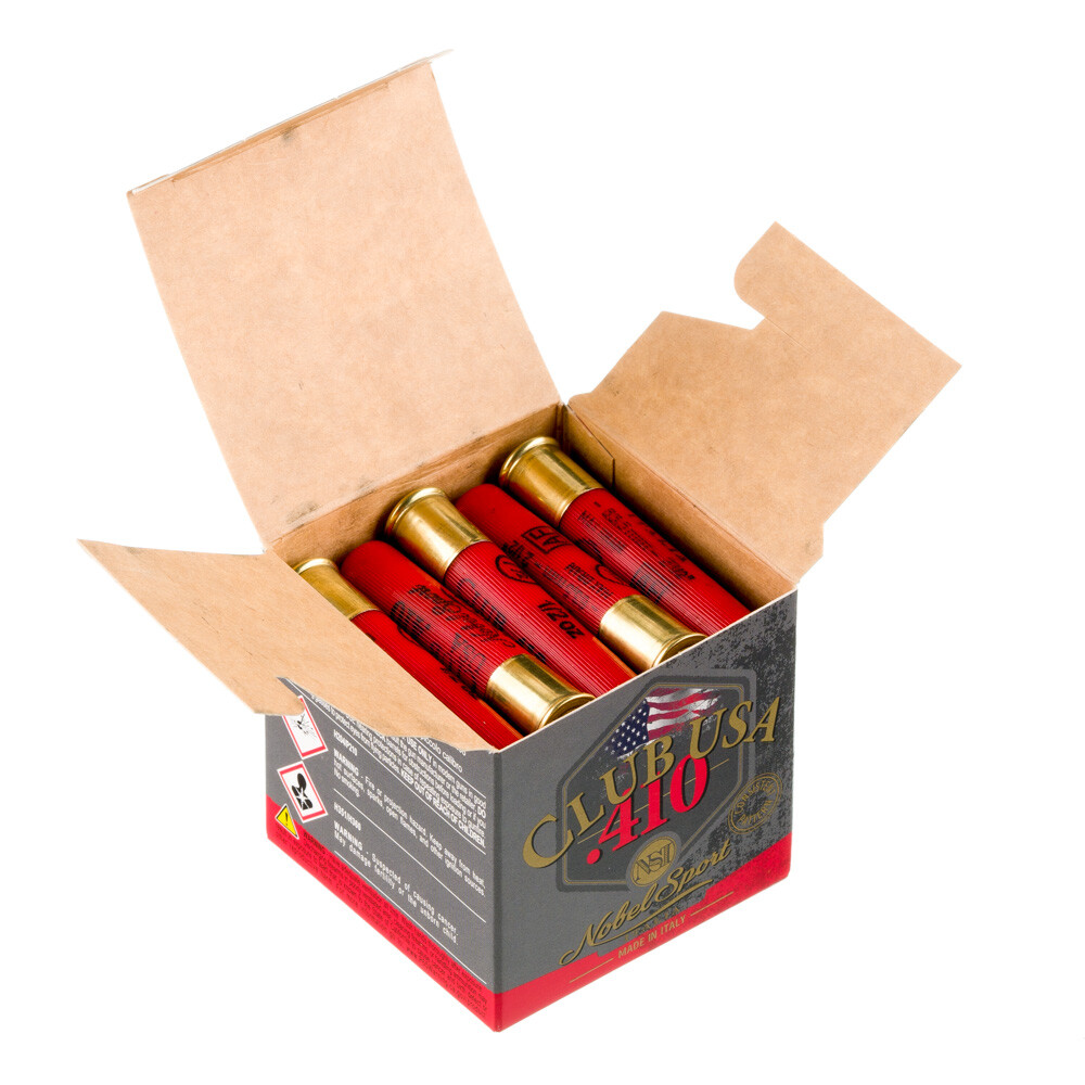 NSI .410 Bore Shotshell 250 Rounds 2-1/2" #7.5 Shot 1/2 Ounce