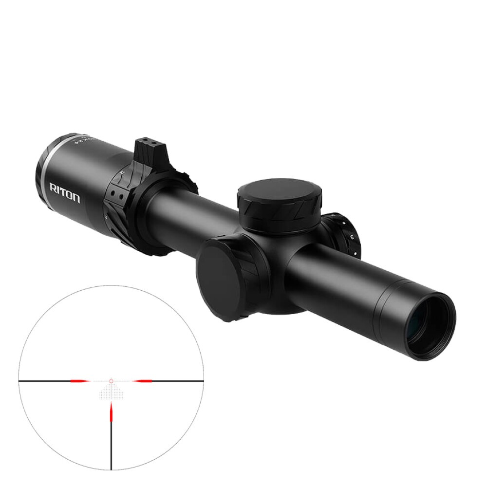 Riton 5 Tactix 1-10x24mm Rifle Scope FFP 3OT Reticle [850041390123]