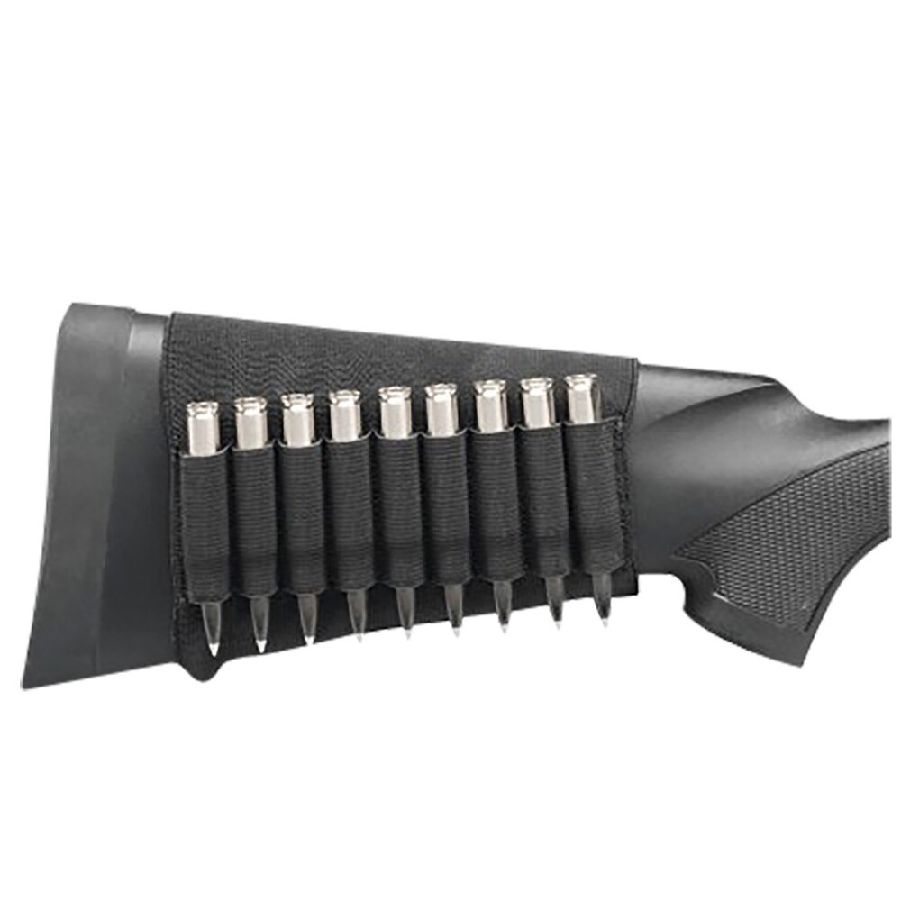Hunters Specialties Butt Stock Rifle Shell Holder Elastic Black