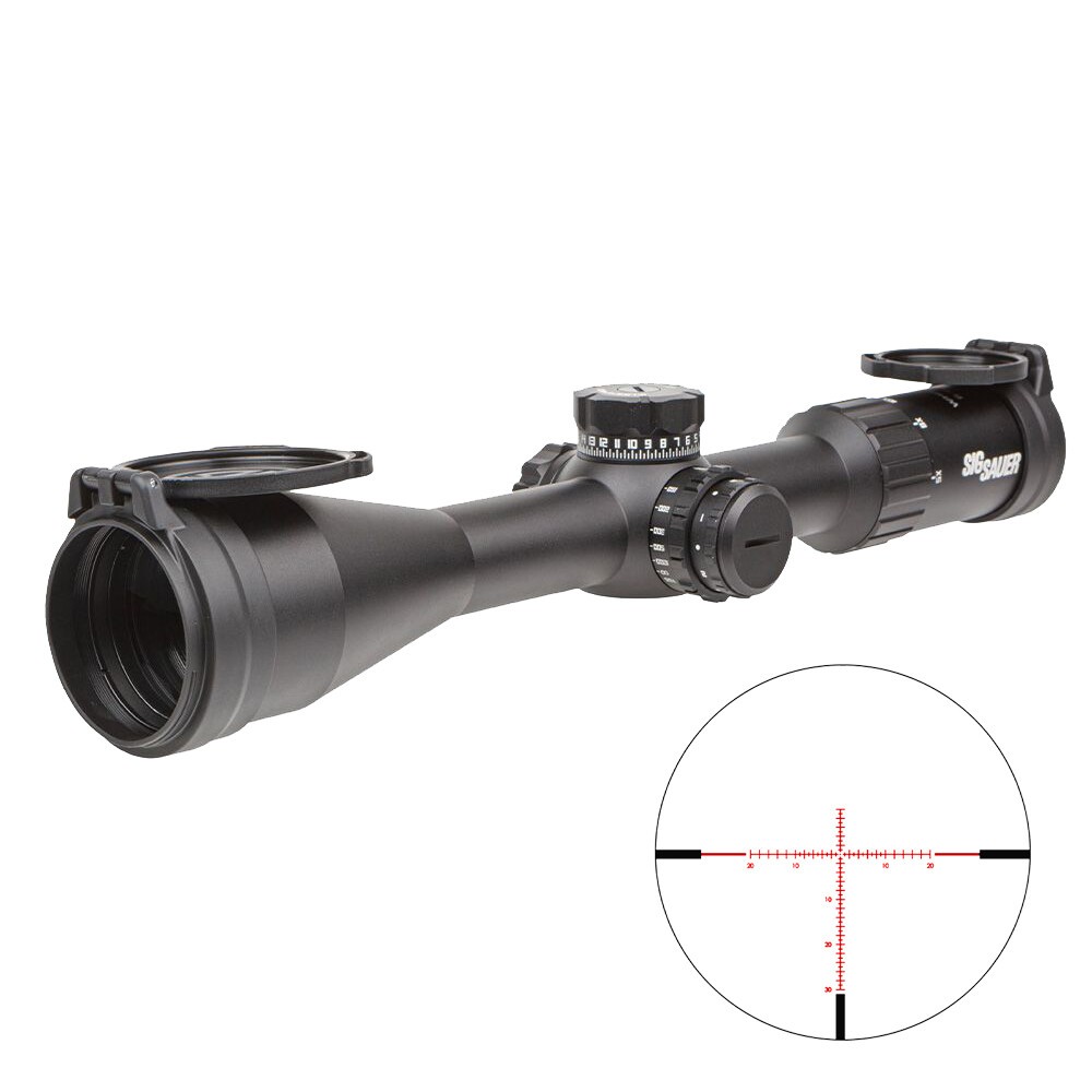Sig Sauer Whiskey 4 5-20x50mm FFP Illuminated Milling Reticle
