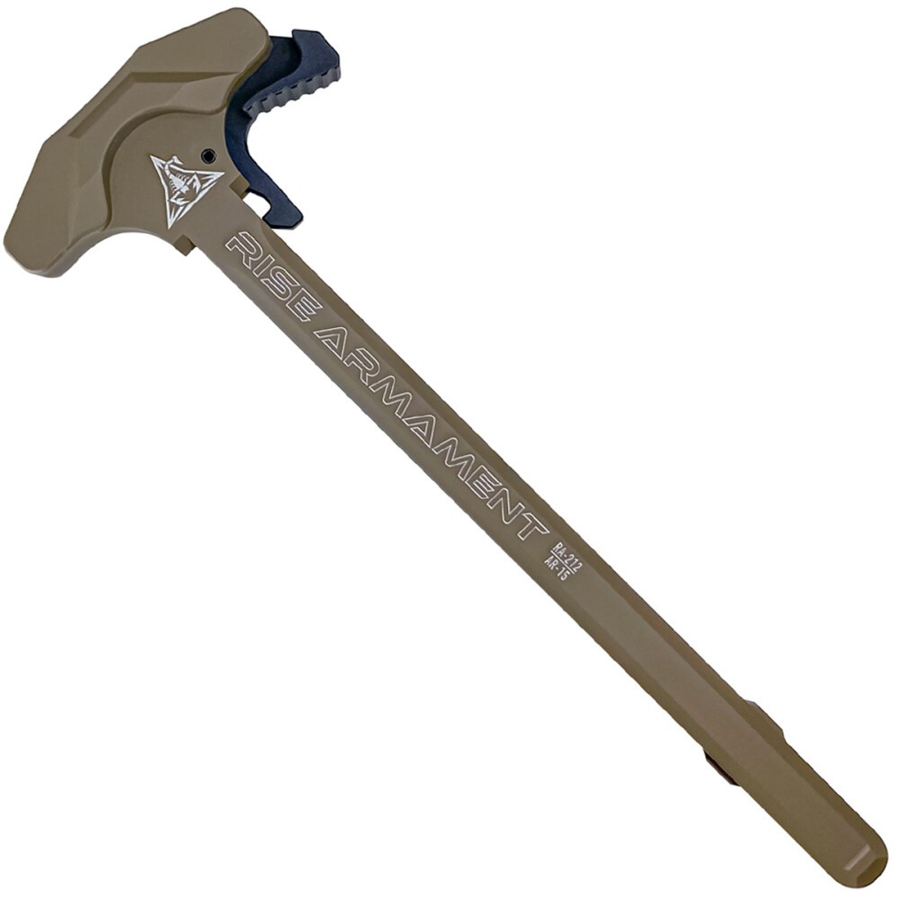 RISE Armament AR-15 Extended Latch Charging Handle FDE [851046006026]