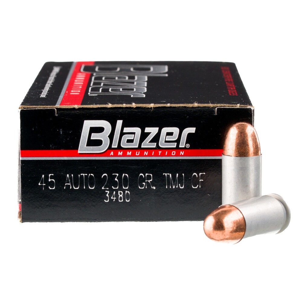 CCI Blazer Clean-Fire .45 ACP 50rds TMJ 230gr Alum [FC-76683034809]