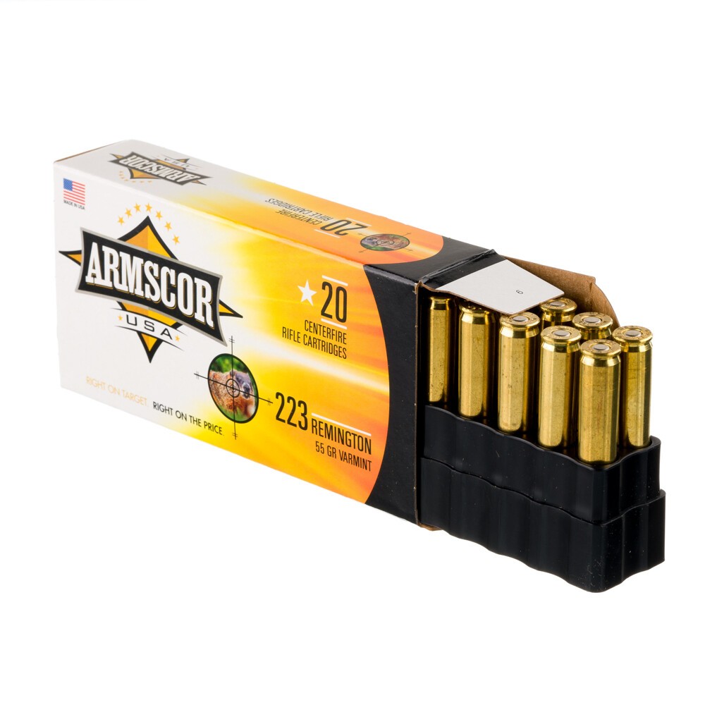 Armscor USA .223 Rem Ammo 20rds Varmint PT 55gr [FC-812285022086]