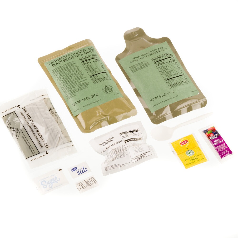 Everyday MRE Meals 10 Different Entrees 12 Meals/Case Incl Heaters