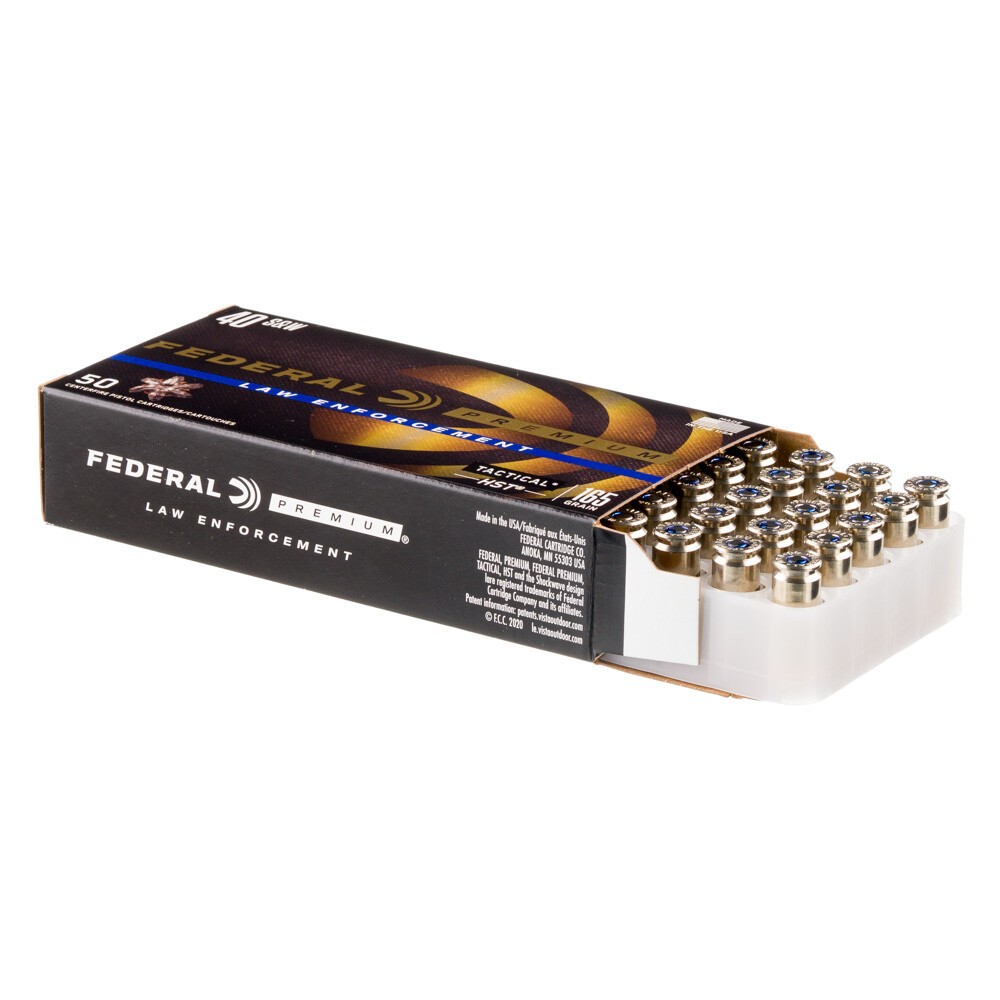 Federal HST .40 SW 165 Grain JHP 50 Rds Tactical Duty [FC-29465094478]