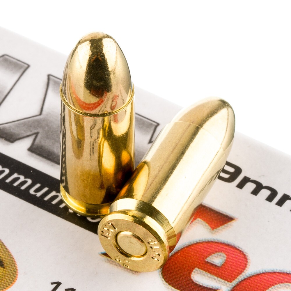 MAXXTech Brass 9mm 115 Gr FMJ Ammo 500 Rounds [FC-R0811202318705]