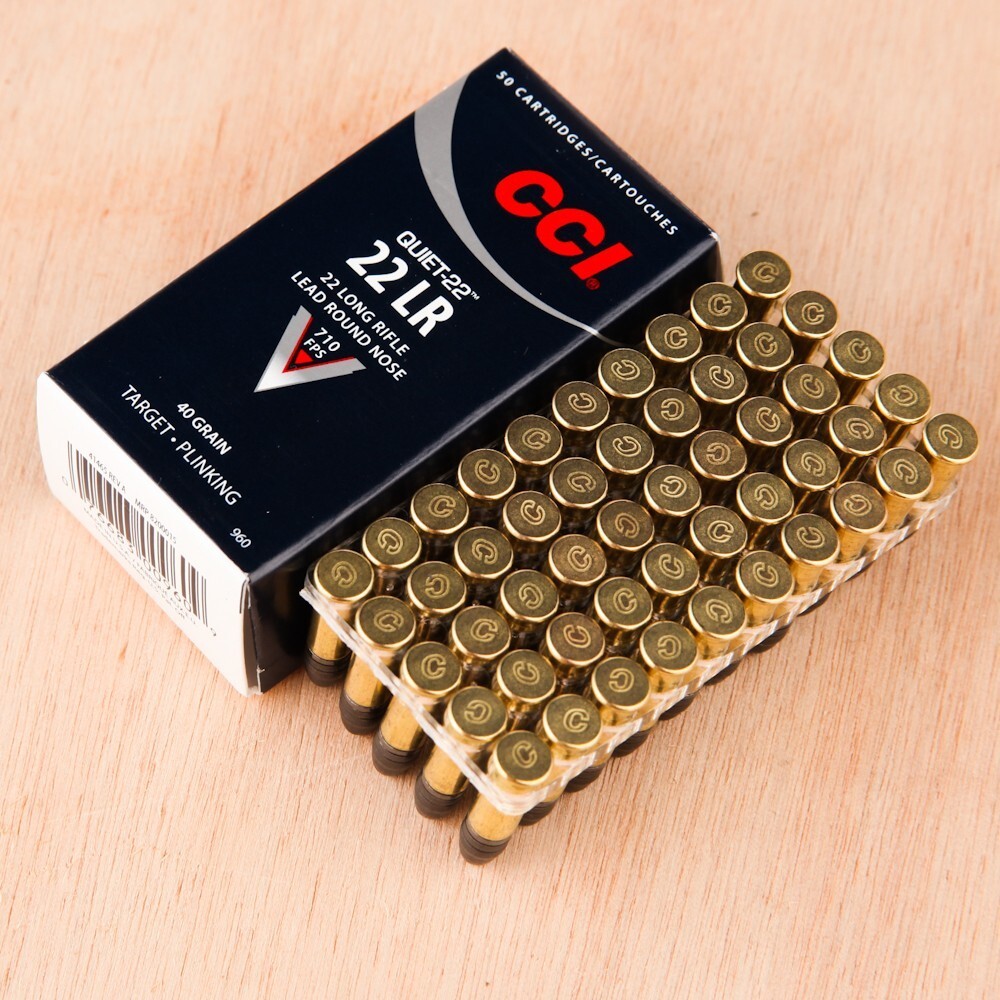 CCI Quiet-22 .22LR – 40 Grain LRN, Low-Noise Ammo [FC-76683009609]