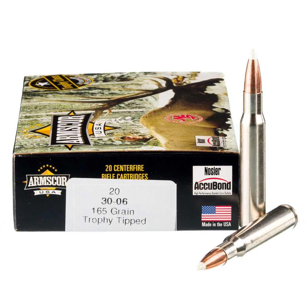 Armscor USA .30-06 Springfield Ammunition 20 Rounds Accubond PT 165 ...