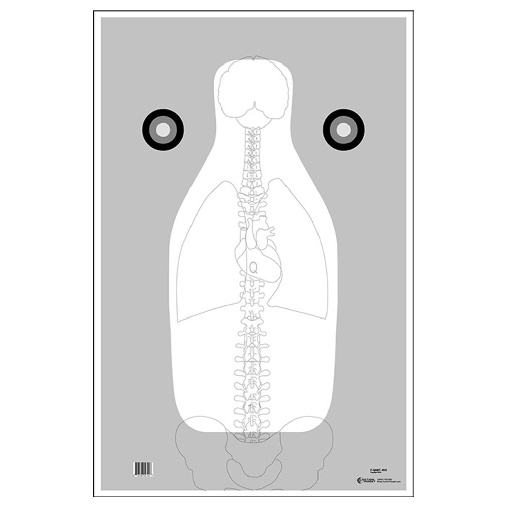 Action Target FBI Q Target With Anatomy 100 Pack [810035963559]