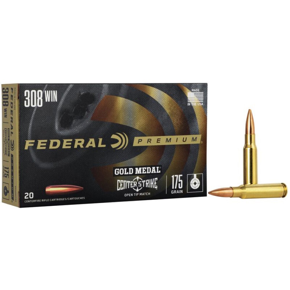 Federal CenterStrike .308 Win 175 Gr OTM Ammo 20 Rds [FC-604544685169]