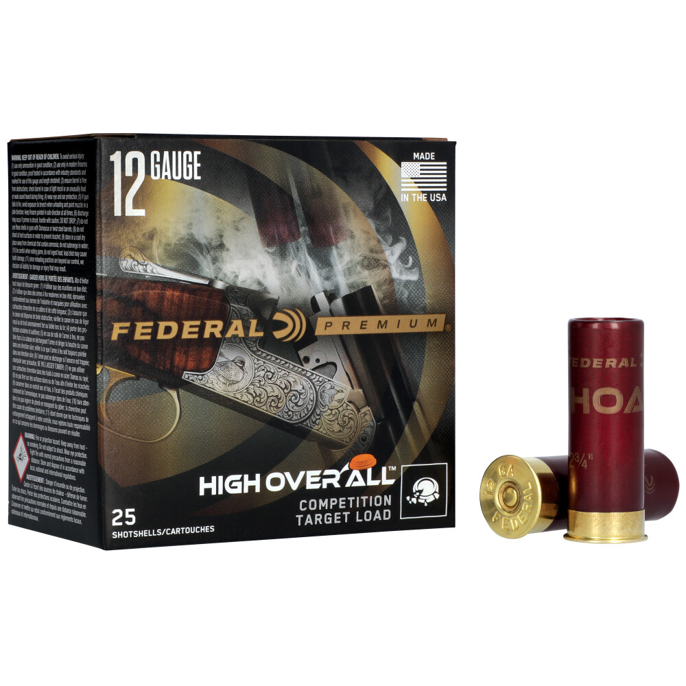Federal High Over All 12 Gauge Ammo #8 2-3/4" 25 Rounds [FC-604544677133]