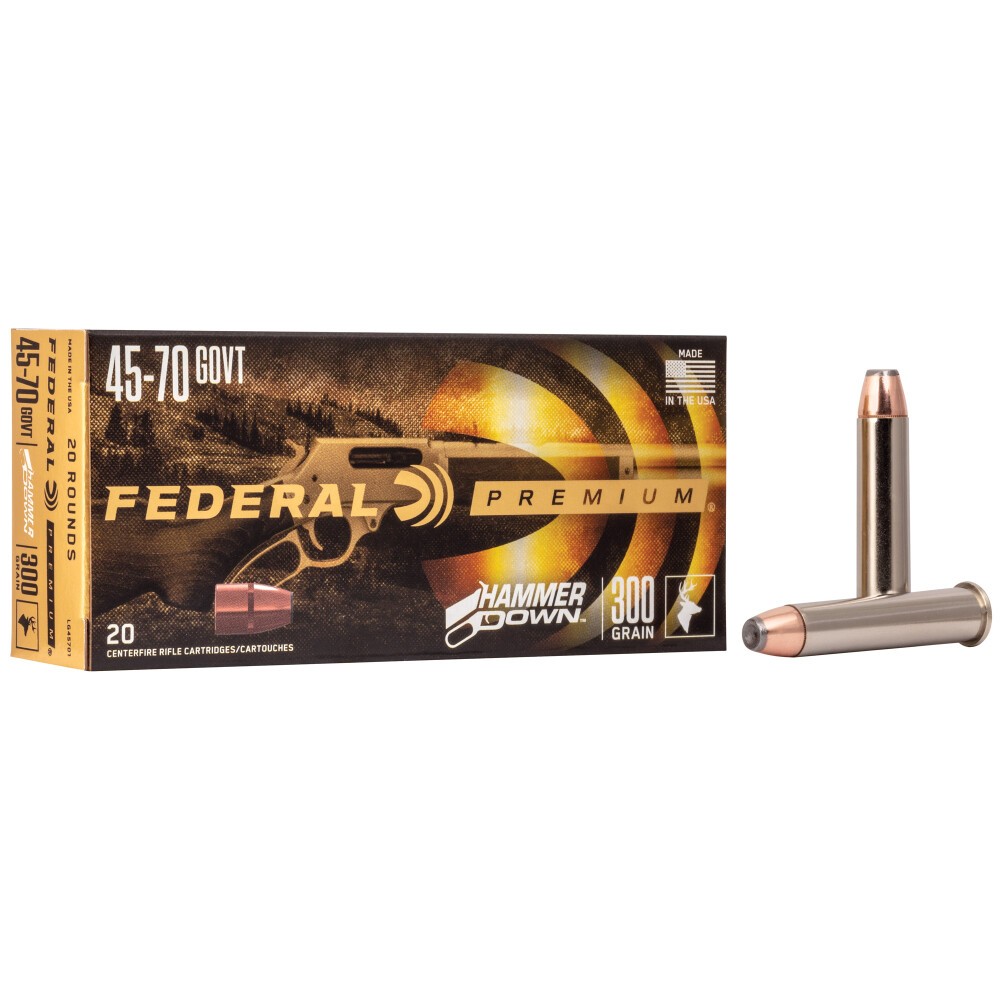 Federal .45-70 HammerDown 300gr BHP – Premium 20-Round Box