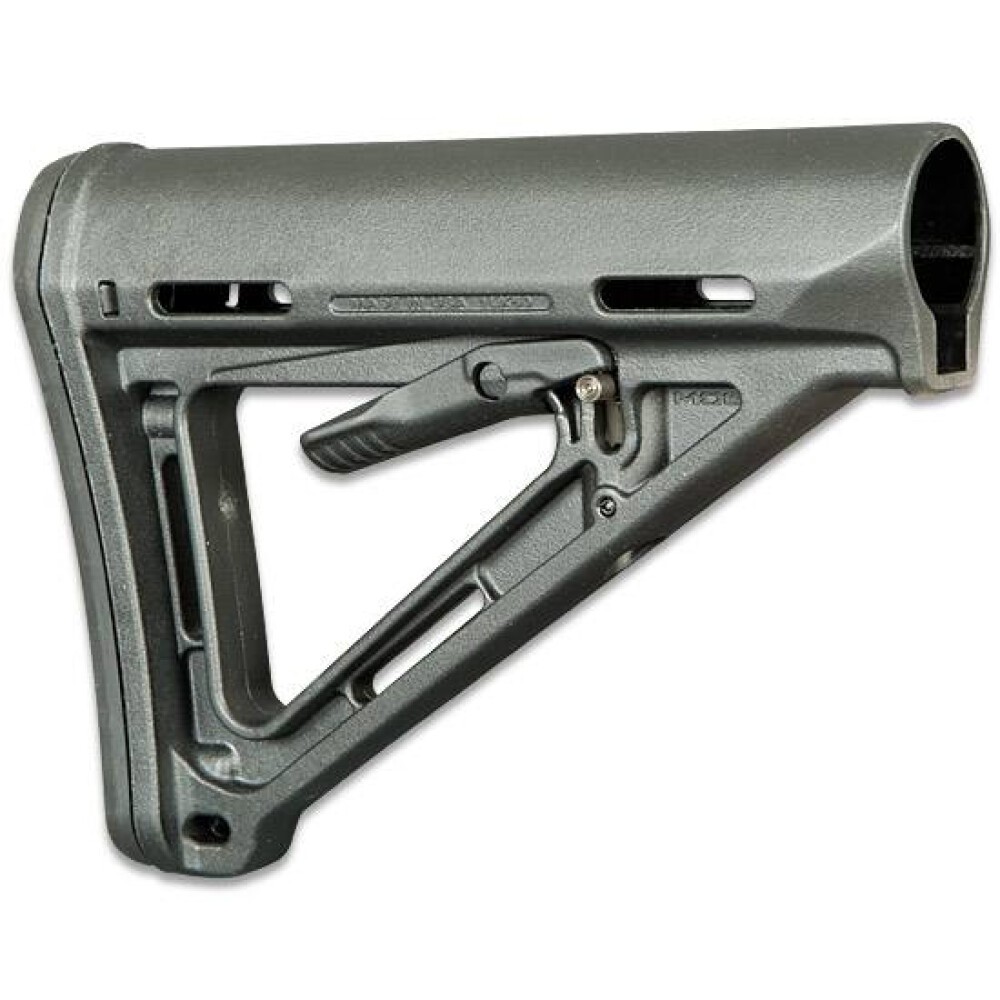 MOE AR-15 Carbine Stock MagPul Mil-Spec Black Rubber Butt Pad Drop In ...