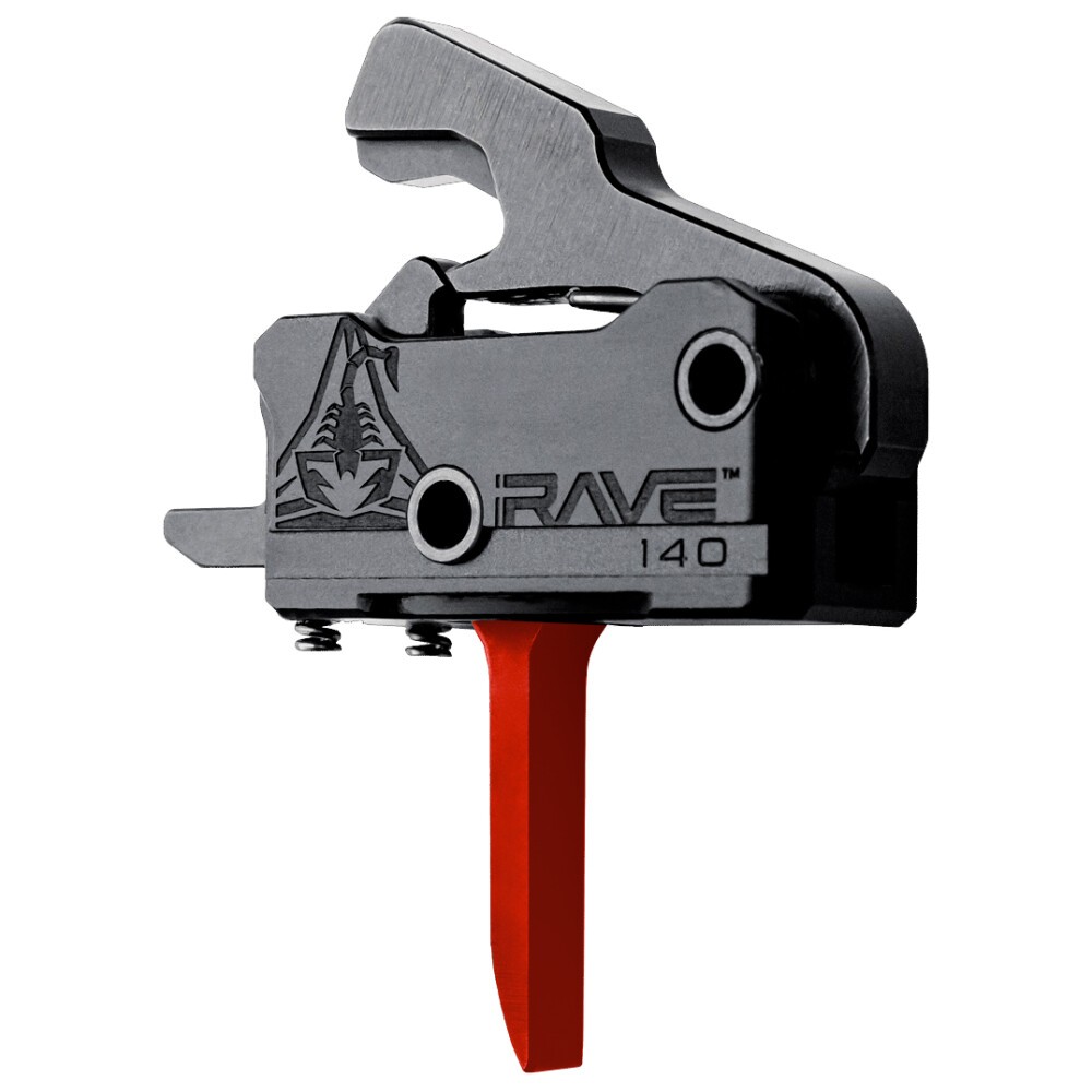RISE Armament RAVE 140 AR-15 Flat Trigger Red [850043415473]