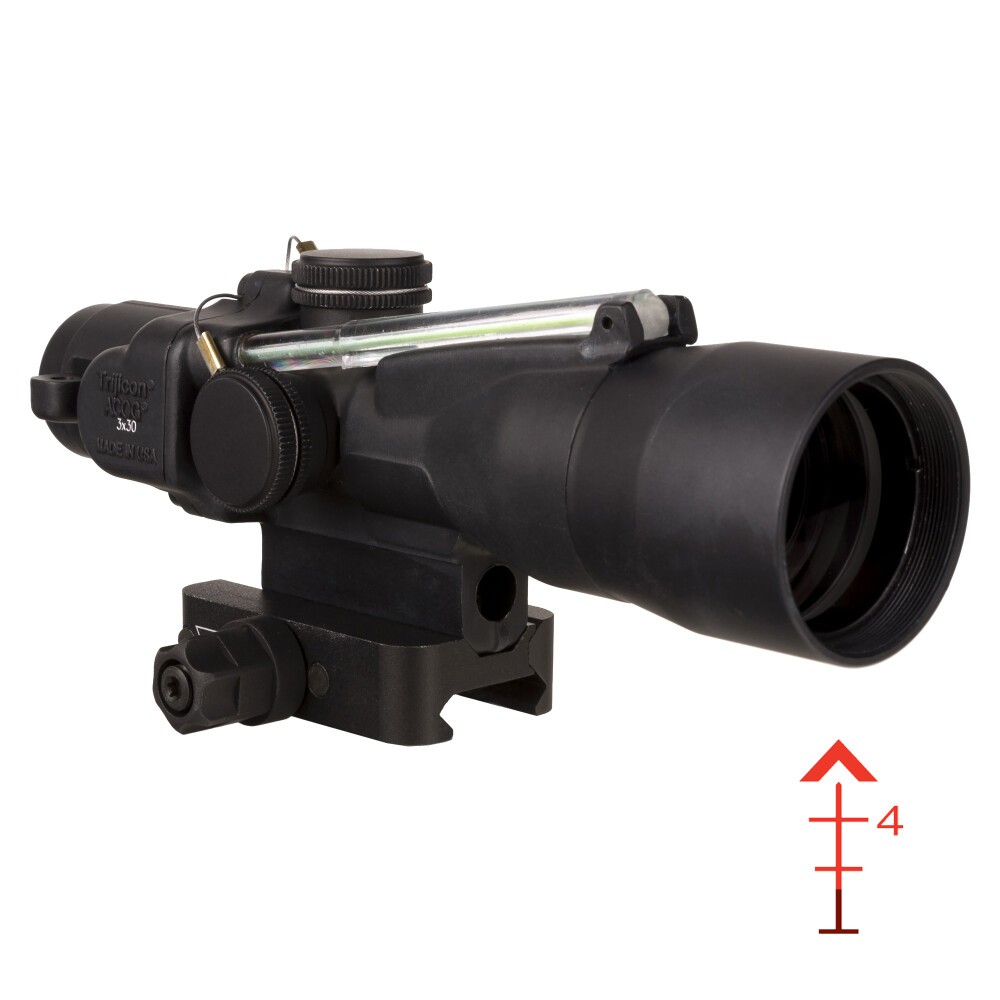 Trijicon TA33 Compact ACOG 3x30mm Rifle Scope .223 Rem/ 62 Grain Red ...