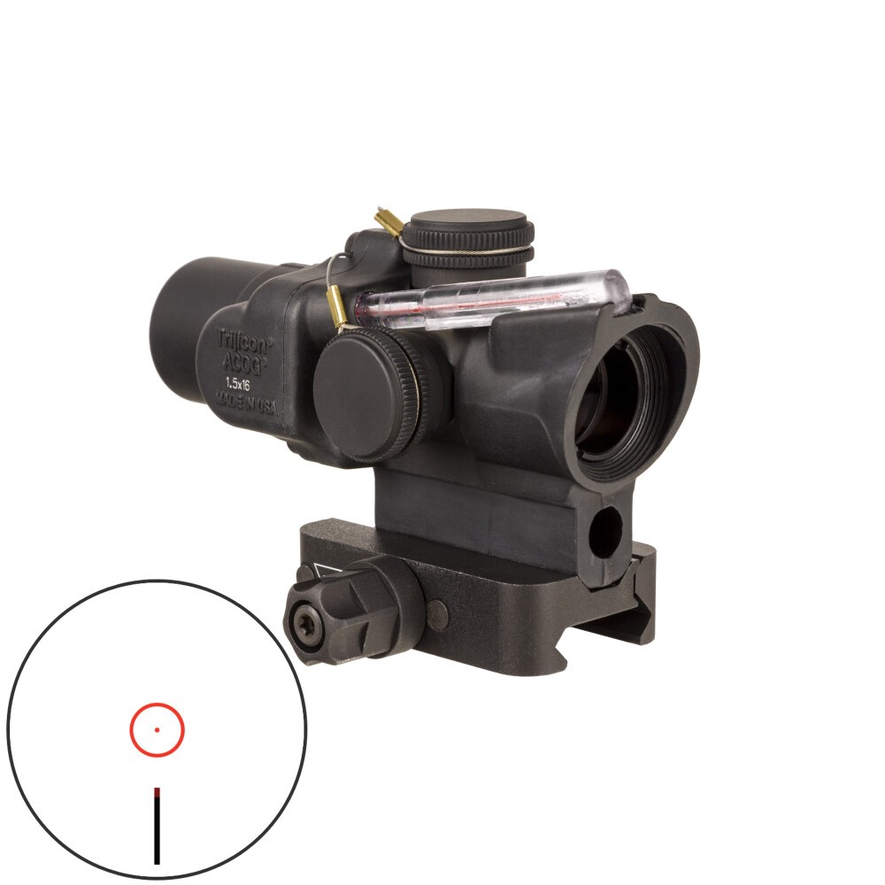 Trijicon 1.5x16S Compact ACOG Scope Red Circle Dot with Q-LOC Mount ...