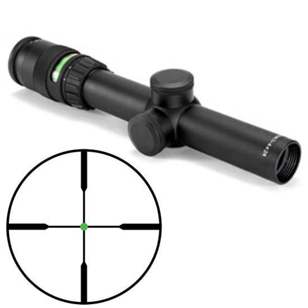 Trijicon AccuPoint 1-4x24 Scope Grn Dot Ret 30mm TFO [719307400375]
