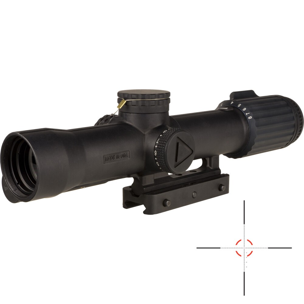 Trijicon VCOG 1-8x28 Rifle Scope with FFP Crosshair MRAD Reticle ...