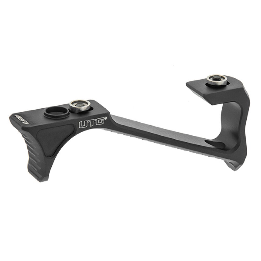 UTG Ultra Slim Angled Keymod Foregrip, Matte Black [4717385555006]