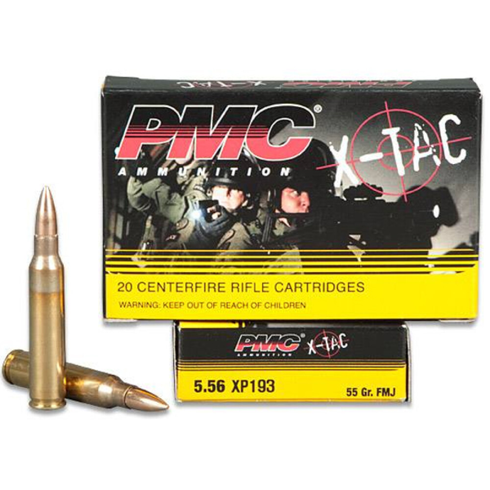 PMC X-TAC 5.56 NATO 55gr FMJBT Ammo 1000 Rounds