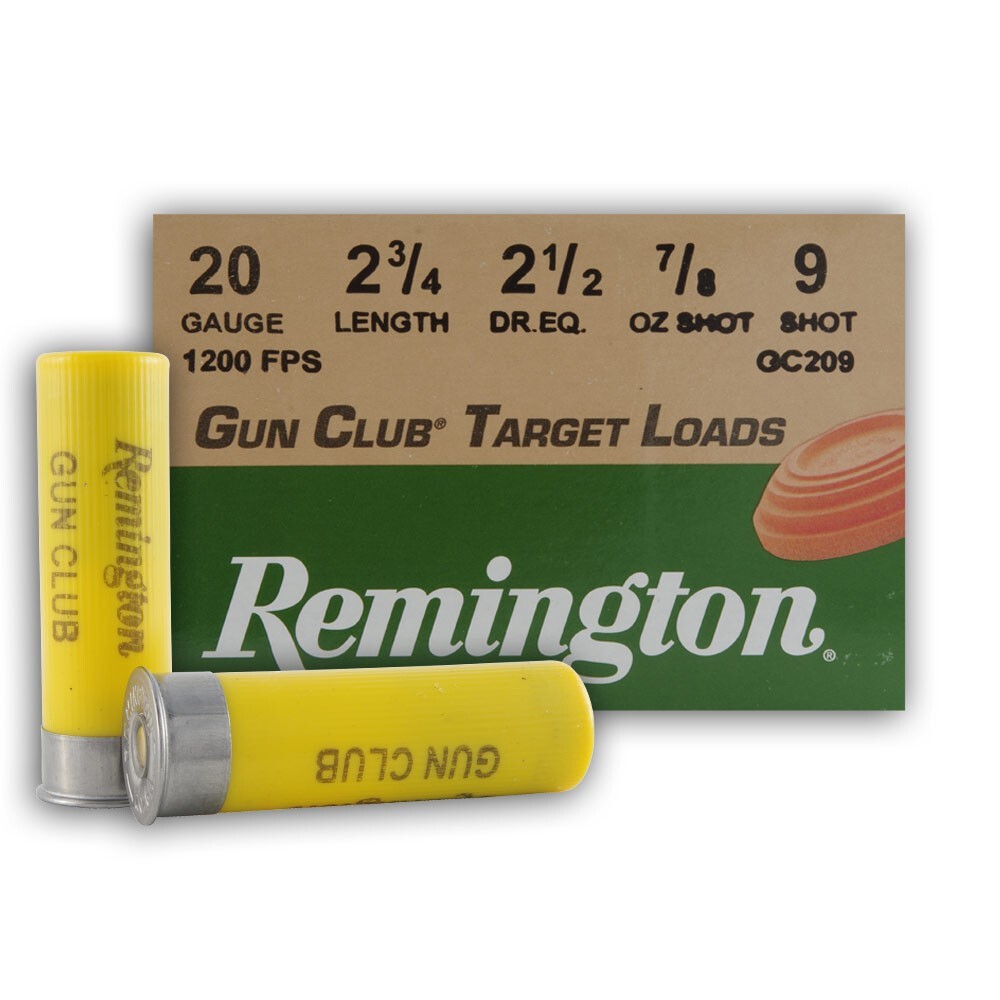 20ga Remington 2.75" #9 7/8oz 1200 fps 25rds GC209 [FC-47700307206]