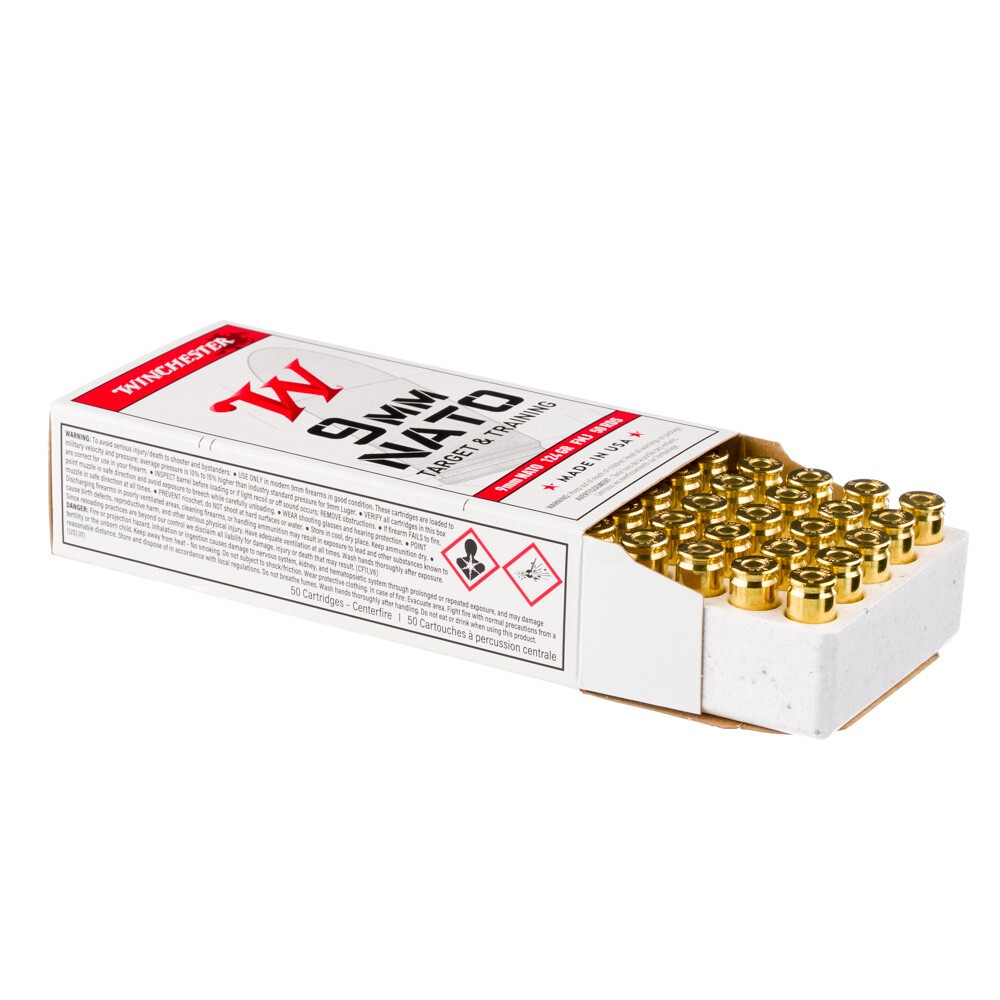 Winchester 9mm Ammo 50rds FMJ 124gr [FC-20892212213]