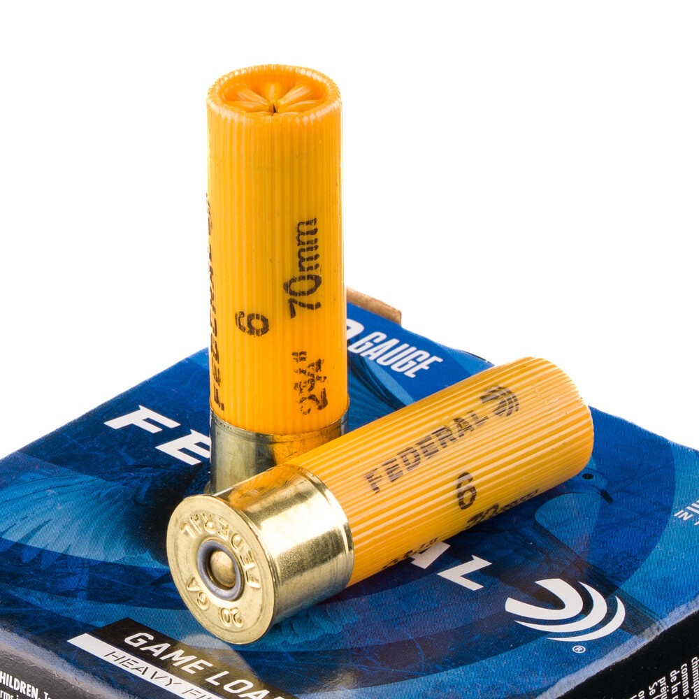 Federal Game Load 20 Gauge 250 Rounds 2-3/4" #6 Shot 1 Ounce