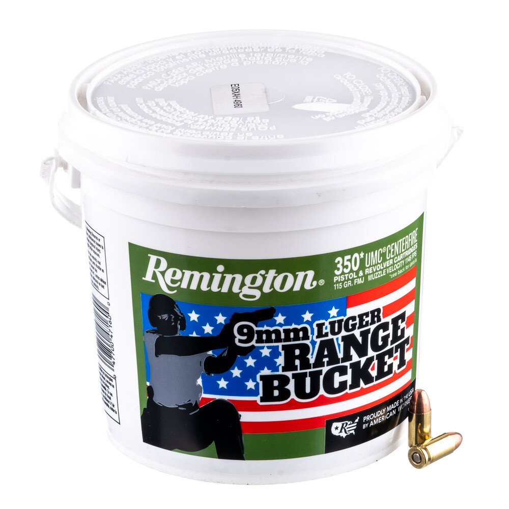 Remington UMC 9mm 115 Grain FMJ Ammo 350 Rounds [FC-047700471600]