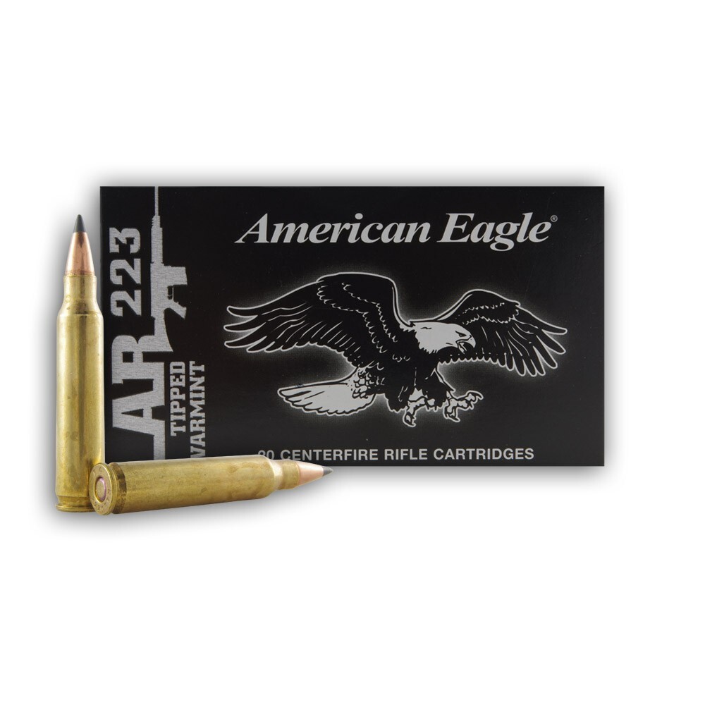 Ammo .223 Rem Federal American Eagle 50 Grain Polymer Tip Bullet 3325 ...
