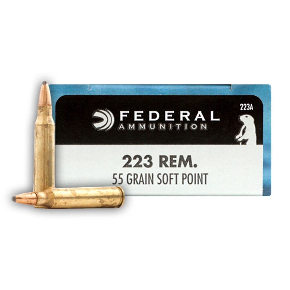 Federal Power-Shok .223 Remington Ammunition 55 Grain JSP 3240 fps [FC ...