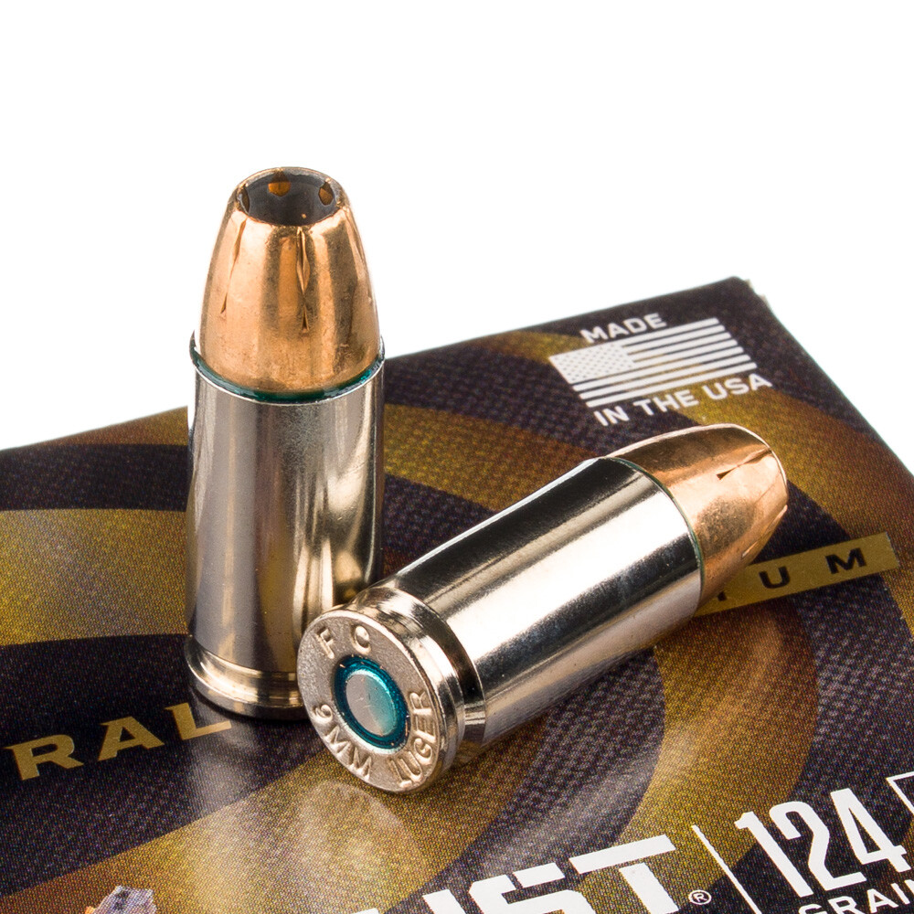 Federal Premium HST 9mm Ammo 124 Grain JHP [FC-29465063924]