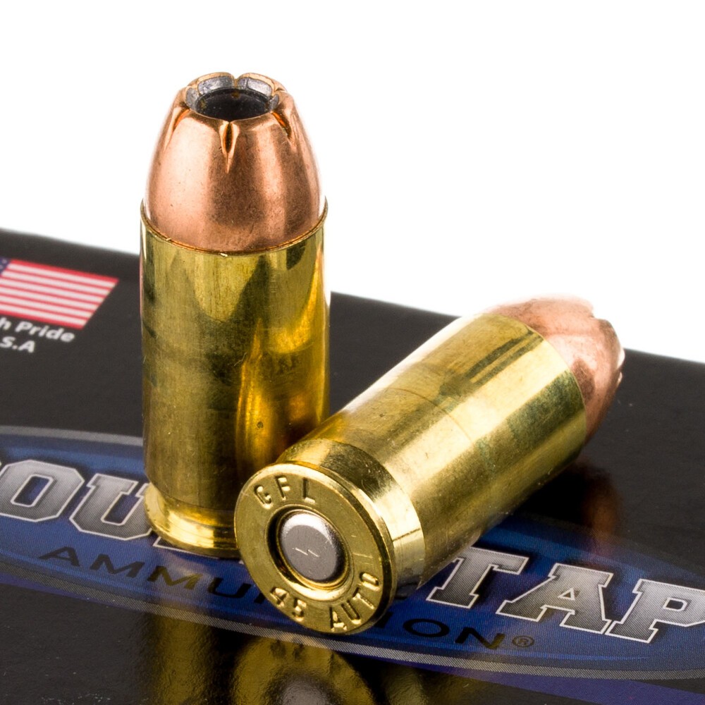 DoubleTap Defense .45 ACP Ammunition 20 Rounds JHP 230 Grain [FC ...