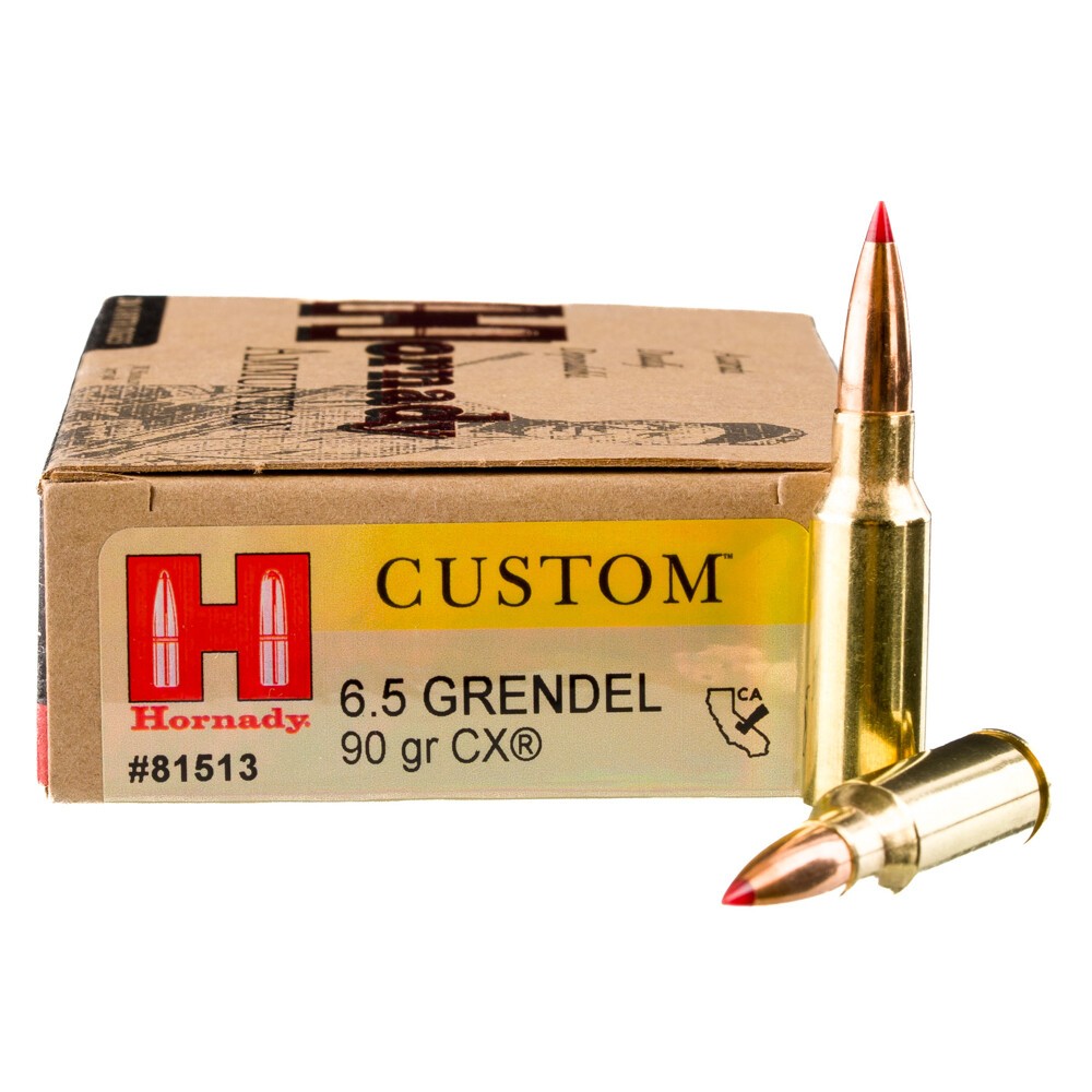 Hornady Custom 6.5 Grendel Ammunition 20 Rounds CX 90 Grains