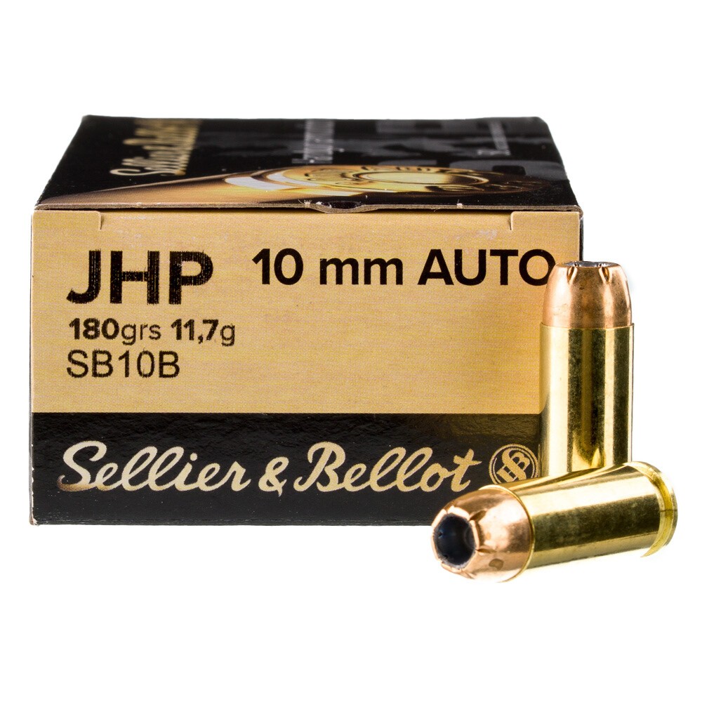 Sellier & Bellot 10mm Auto Ammunition 50 Rounds JHP 180 Grain [FC ...