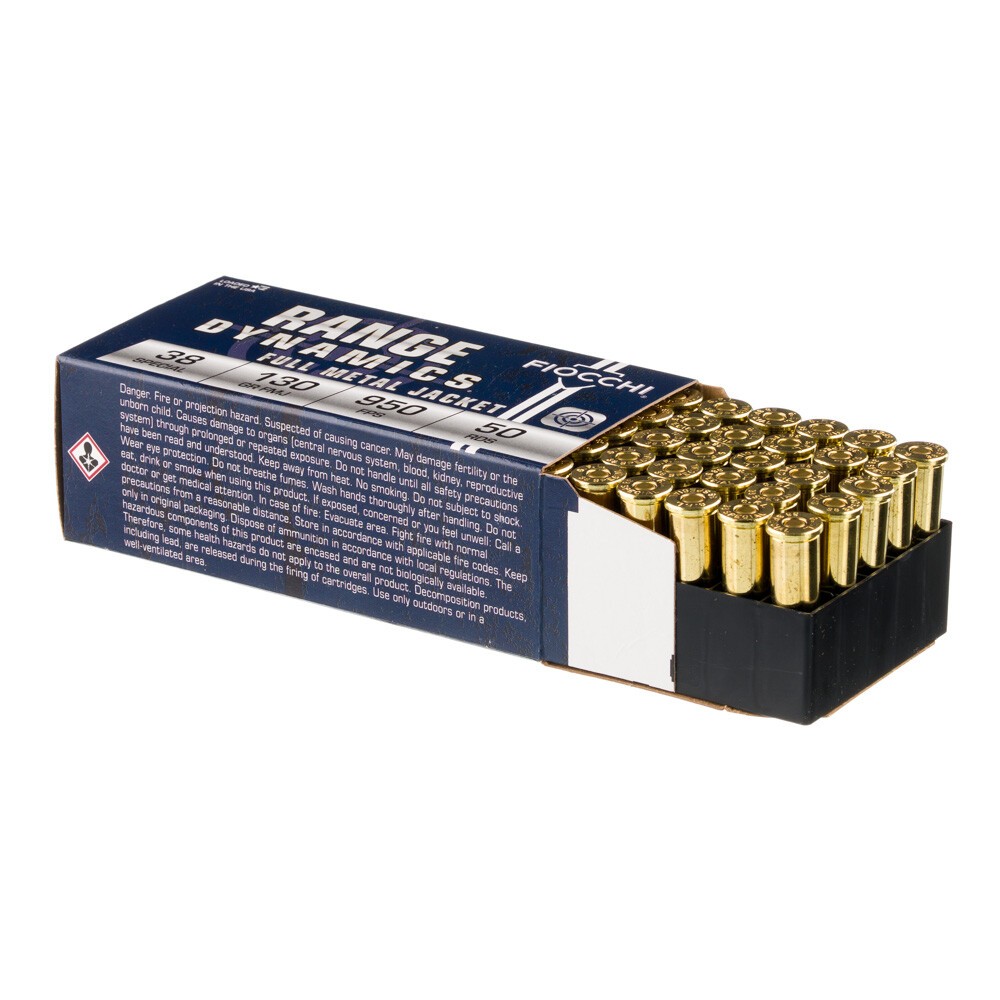 FIOCCHI .38 Special Ammo 1000 Rds FMJ 130 Grains 38A [FC-762344860336]