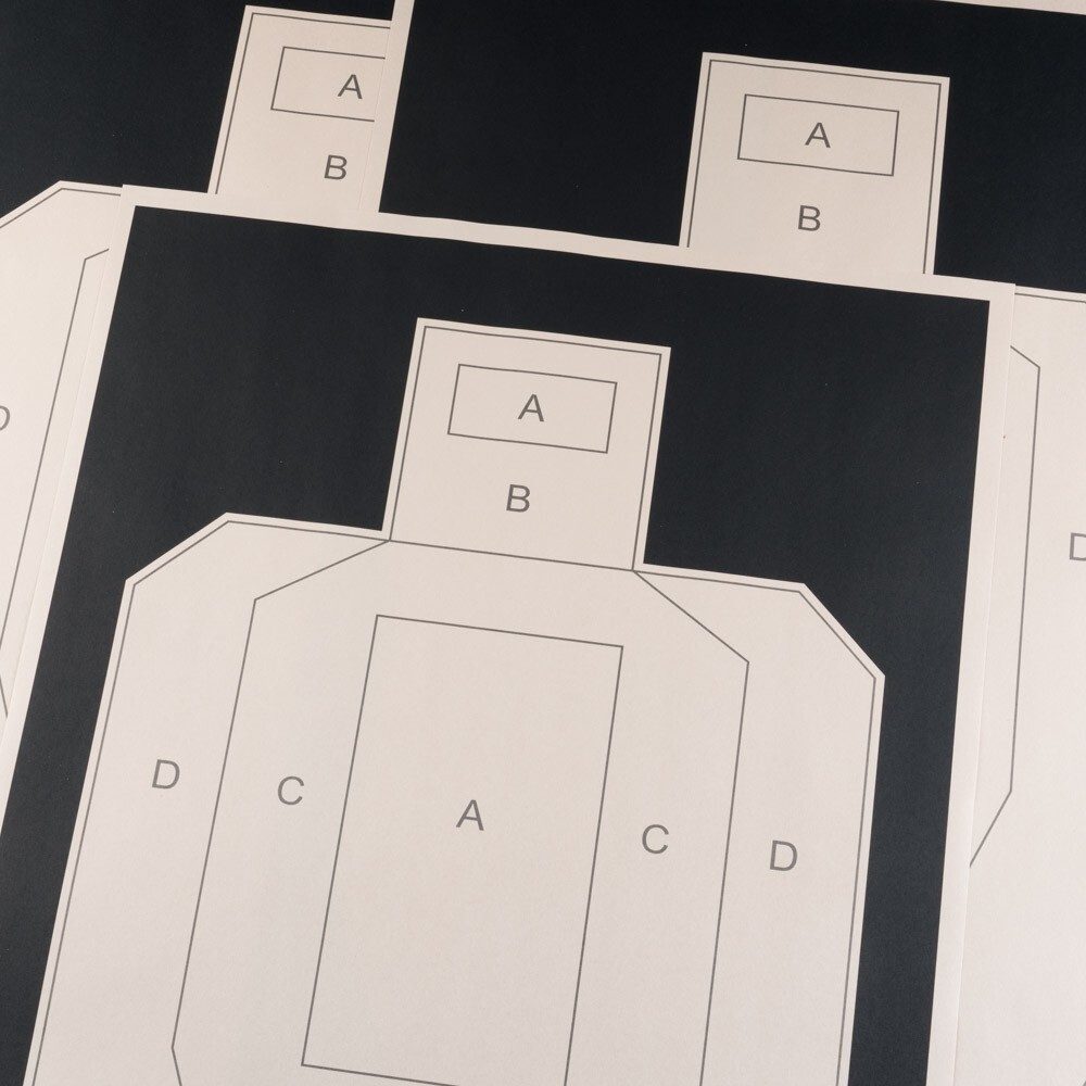 IPSC 22.5"x35" IPSC-P Paper Target 100 Pack