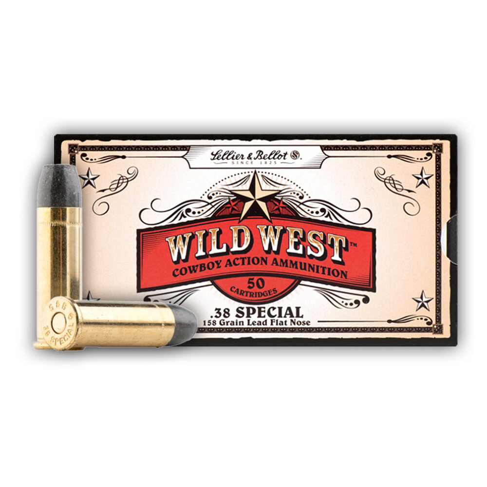 Sellier & Bellot .38 Special 158gr LFN - 50 Rounds [FC-754908500741]