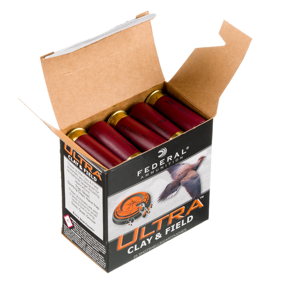 Federal 12 Gauge Shotshell 25 Rounds 2-3/4" #8 Shot 1-1/8 Ounce [FC ...