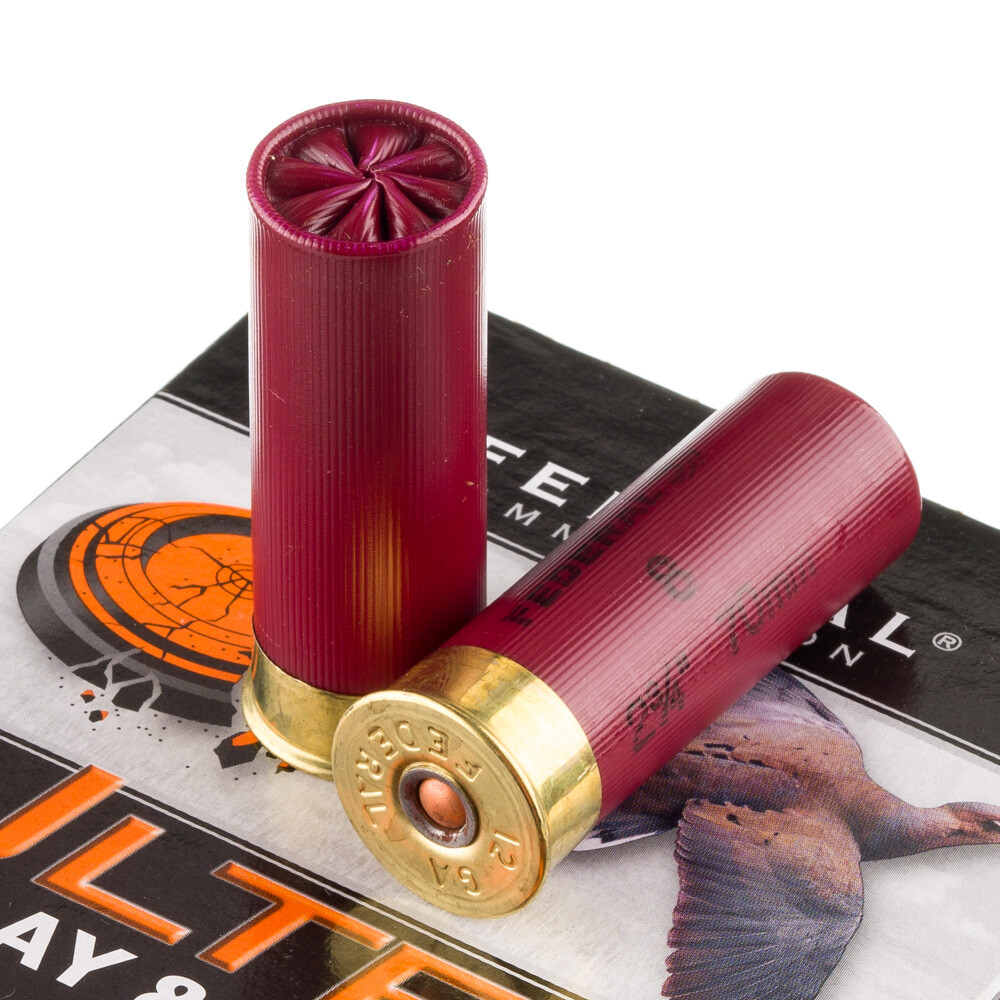 Federal 12 Gauge Shotshell 25 Rounds 2-3/4" #8 Shot 1-1/8 Ounce [FC ...