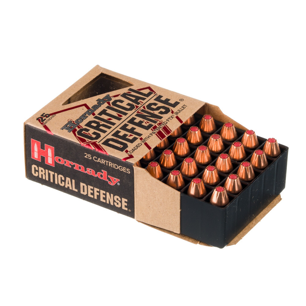 Hornady Critical Defense 9mm FTX 115 Grain 250 Rounds [10090255902508]