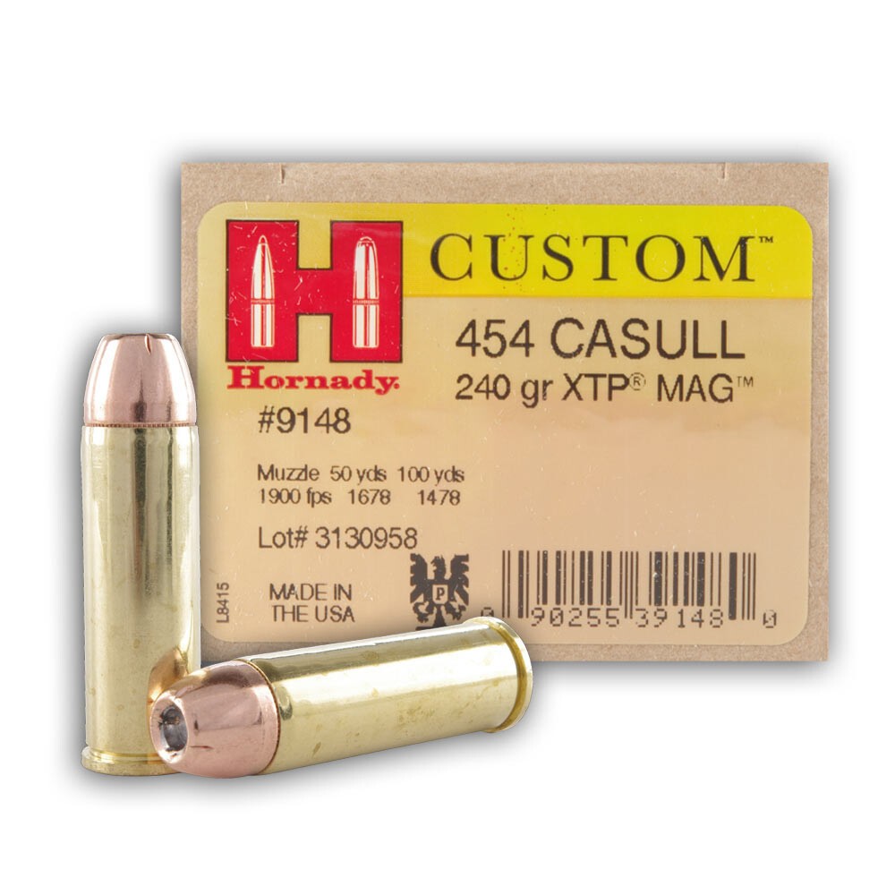 Hornady Custom .454 Casull 240gr XTP JHP 20rds [FC-90255391480]