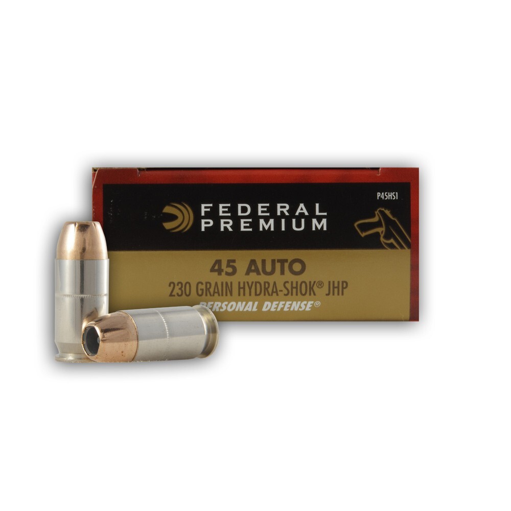 Federal .45 ACP 20rd Hydra-Shok JHP 230gr P45HS1 [FC-29465085414]