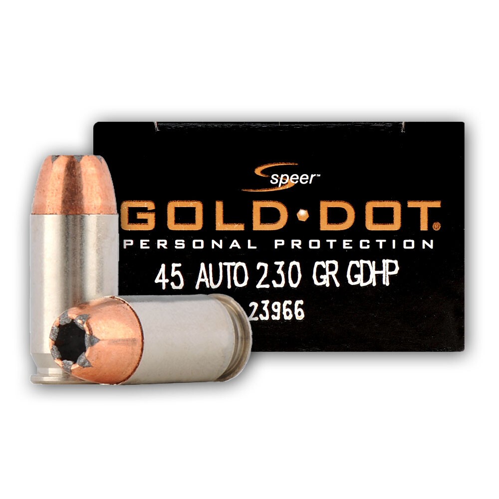 Speer Gold Dot .45 ACP 230 Grain GDHP 20 Rounds [FC-604544647280]
